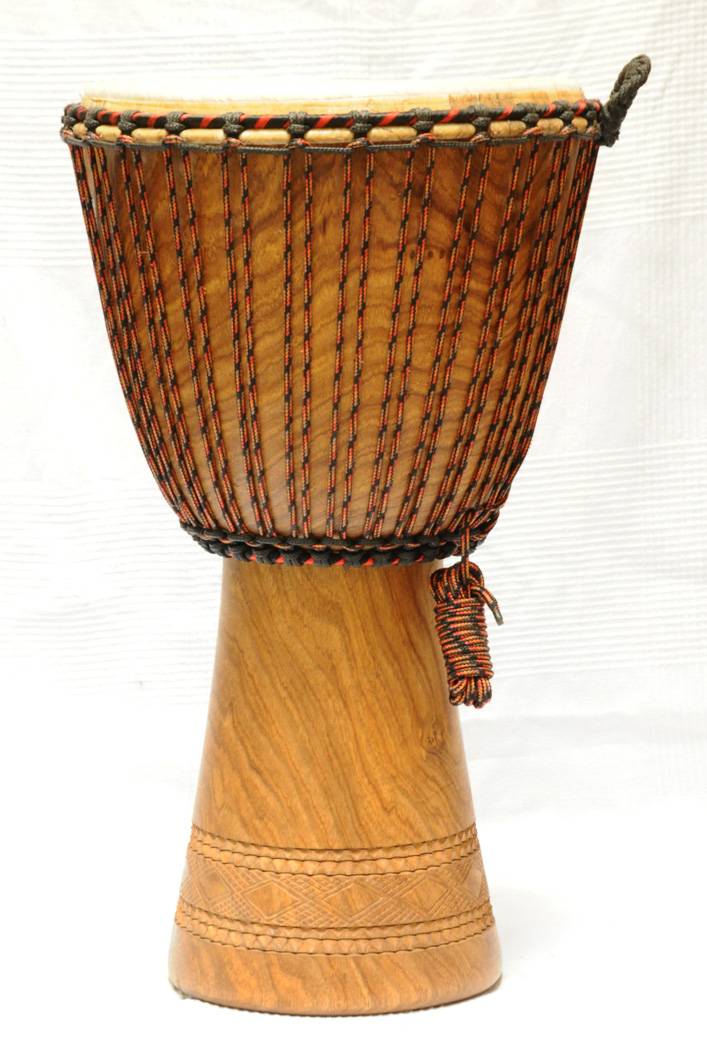 Large Top Mali djembe rosewood with cowhide: buy Malian djembe mounted ...