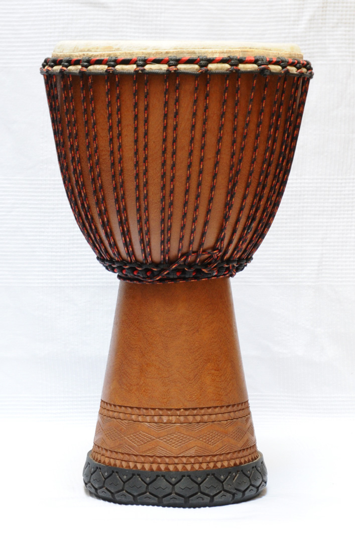 Large Top Mali djembe dimba: buy Malian djembe (bush mango, dugura)