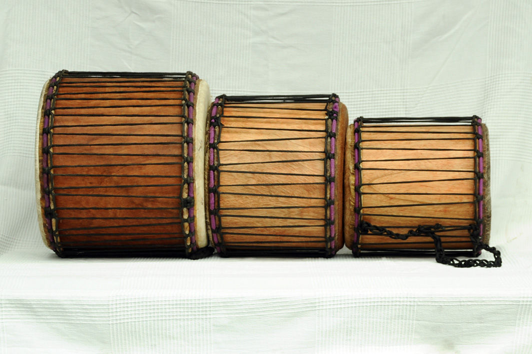 Dundun set for sale - 3 Ghana small dunun drum set