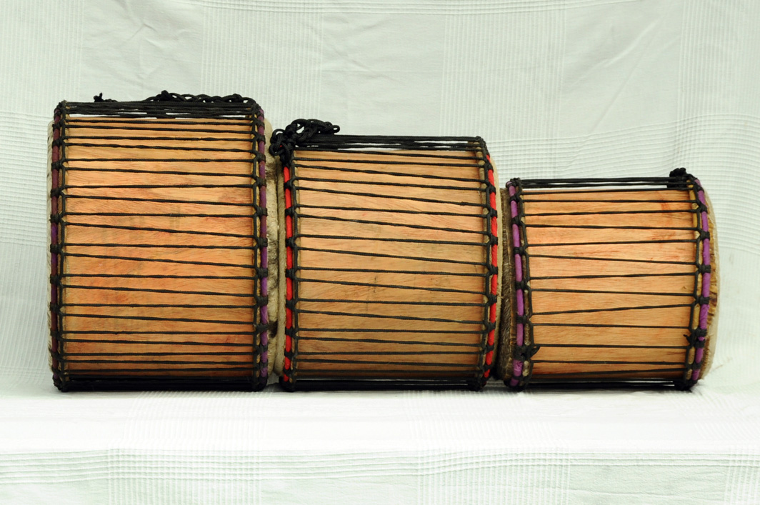 Dundun set for sale - 3 Ghana small dunun drum set