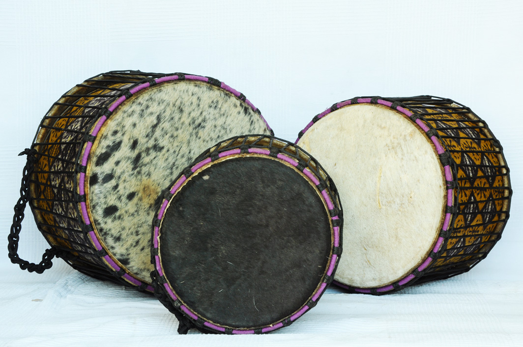Dundun set for sale - 3 Ghana small dunun drum set