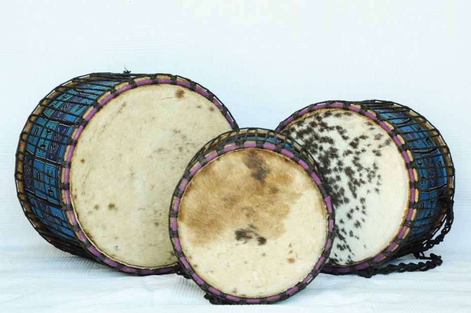 Dundun set for sale - 3 Ghana small dunun drum set